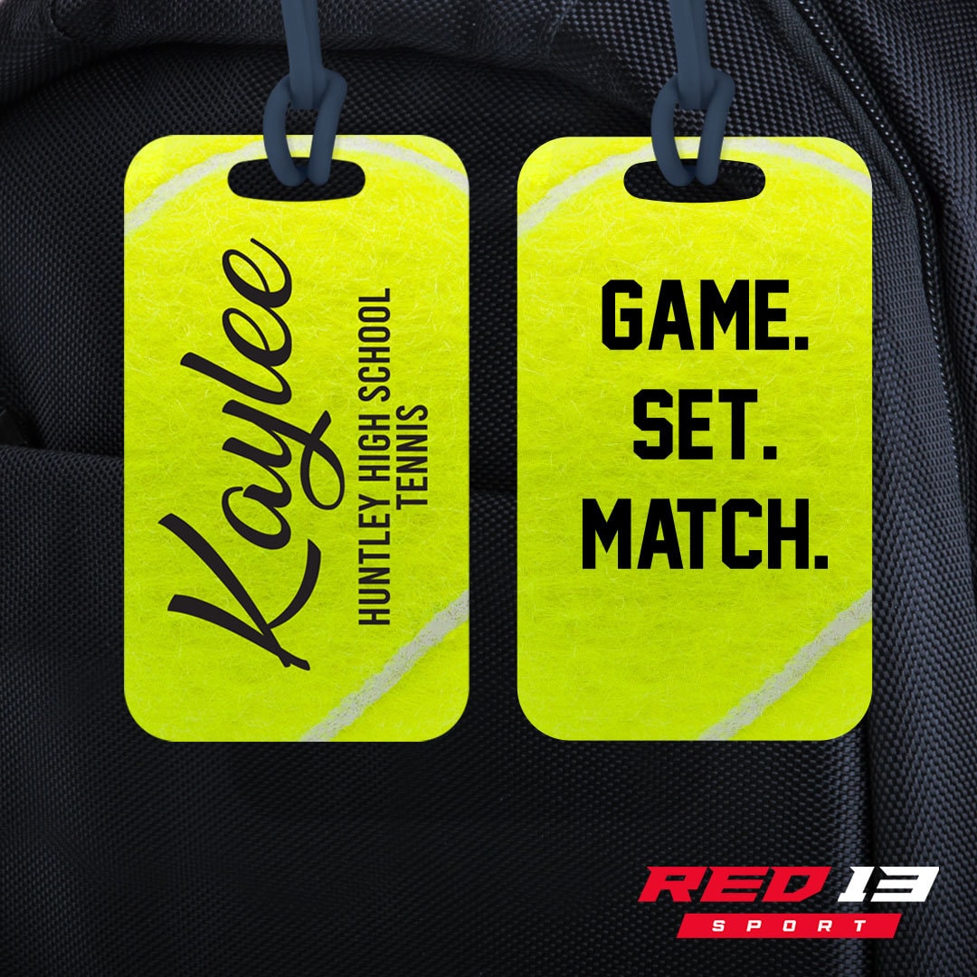 Personalized Tennis Bag Tag, Tennis Bag Tag, Team Bag Tags, Custom ...
