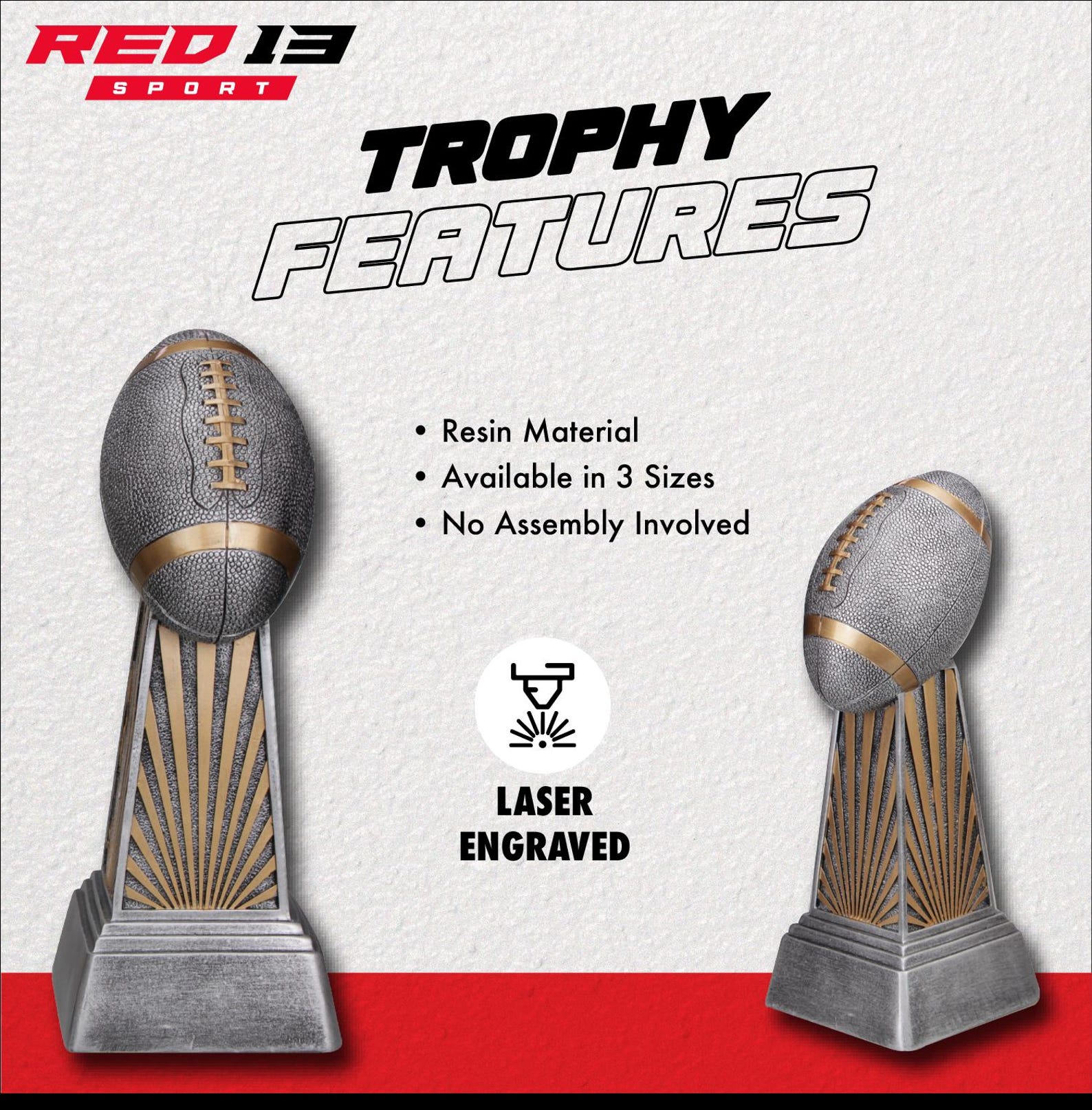 Personalized Football Trophy, Football Award, Youth Football Trophy ...