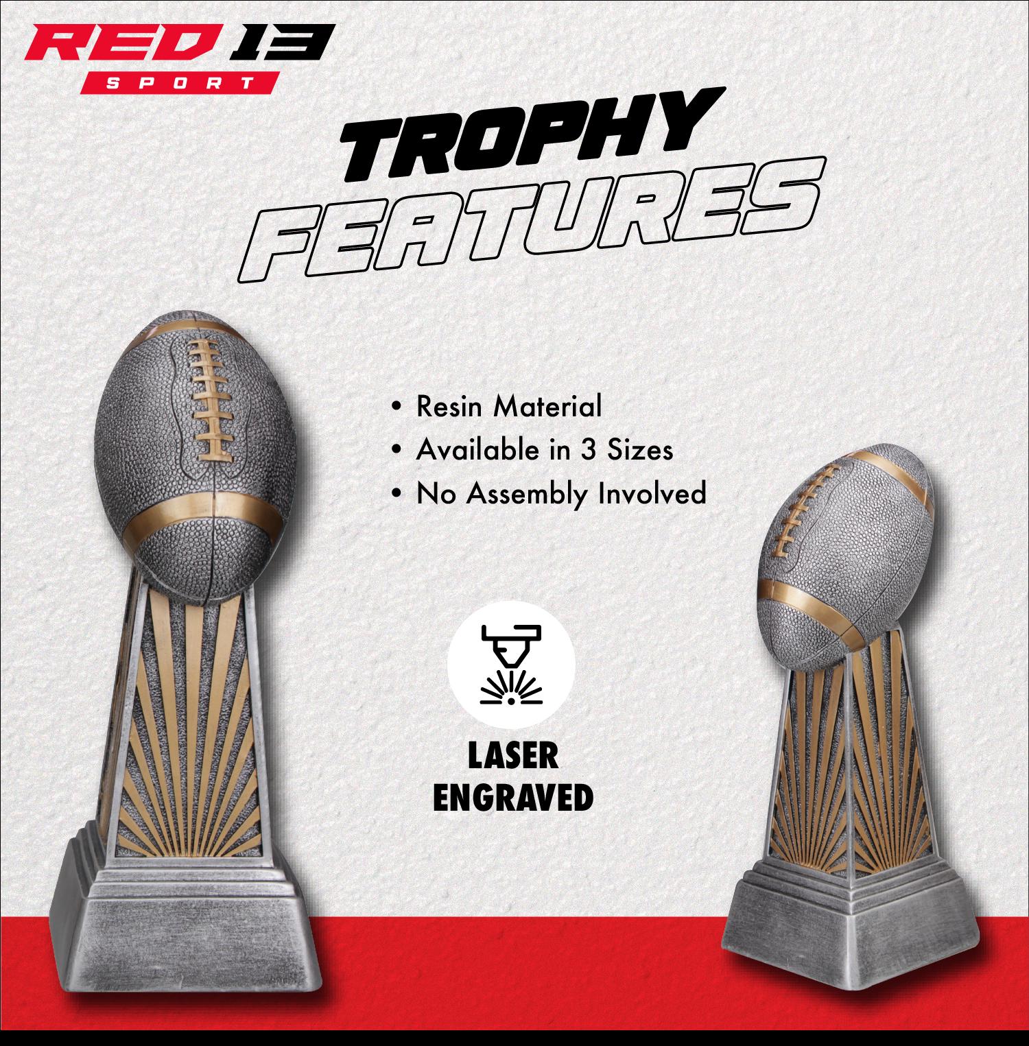Personalized Football Trophy, Football Award, Youth Football Trophy ...