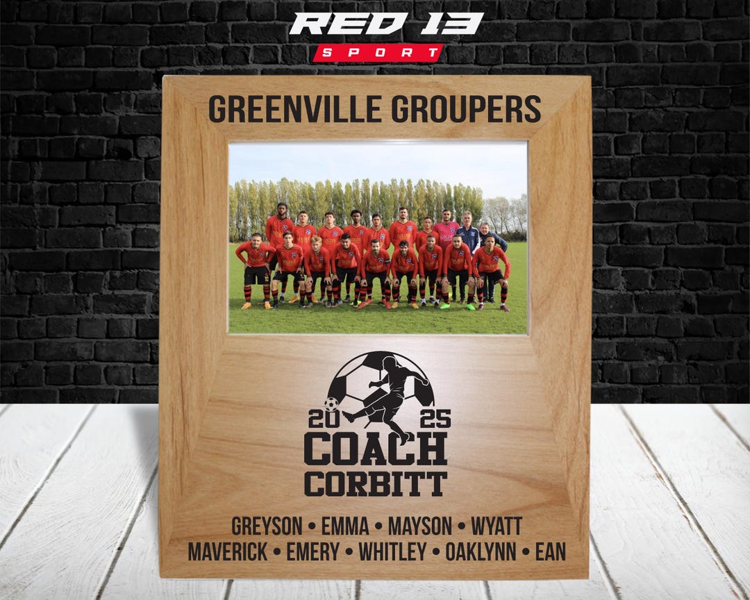 Personalized Soccer Coach Picture Frame, Soccer Coach Picture Frame ...