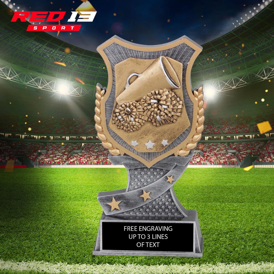 Personalized Cheerleading Trophy,bowling Award, Youthcheer Trophy, Custom Cheer Trophy, Laser ...