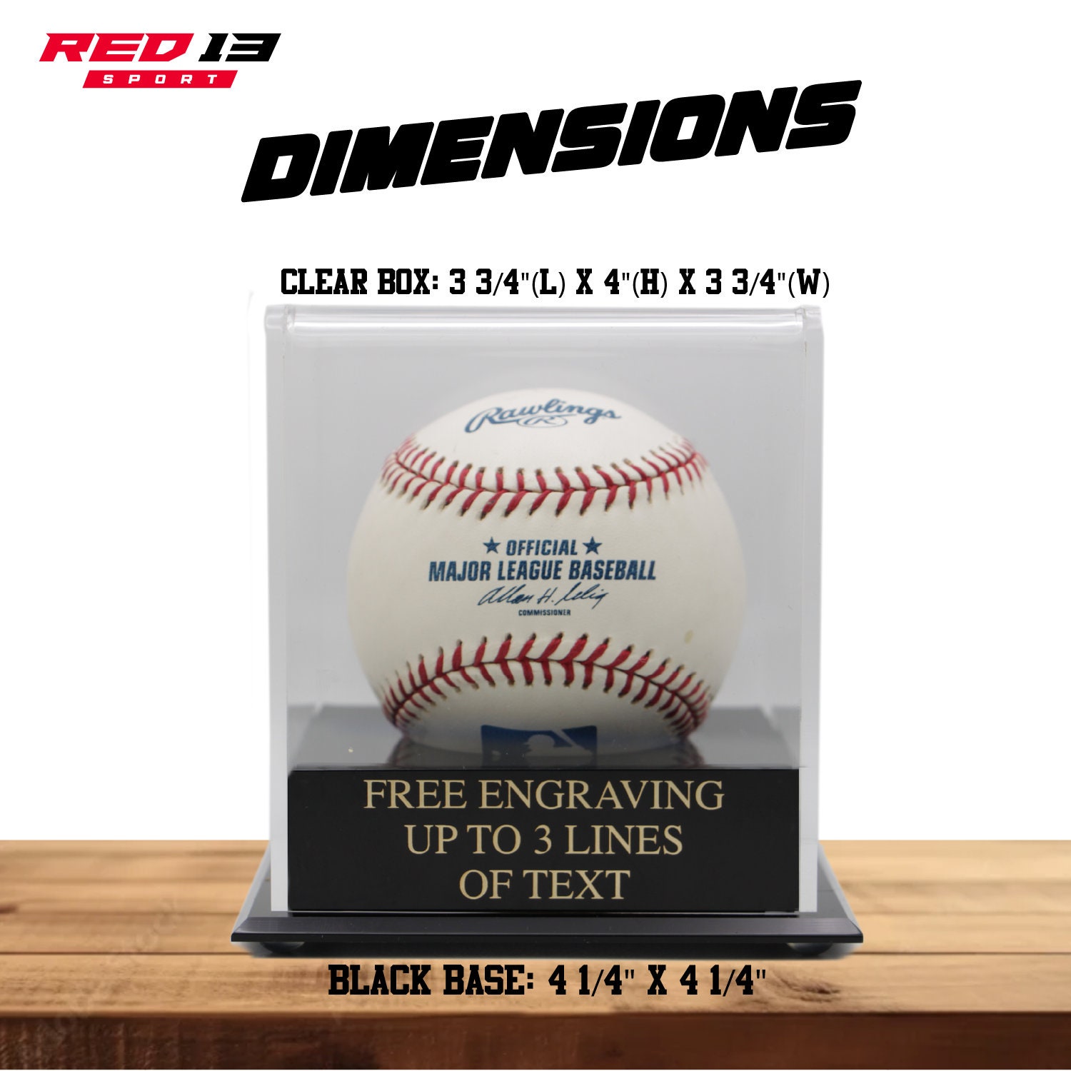 Personalized Engraved Baseball Display Case, Acrylic Baseball Cube ...