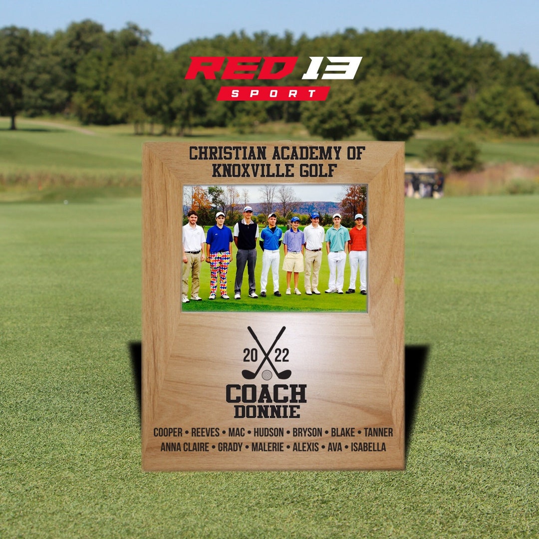 Personalized Golf Coach Frame, Gift for Golf Coach, Golf Coach Gift ...