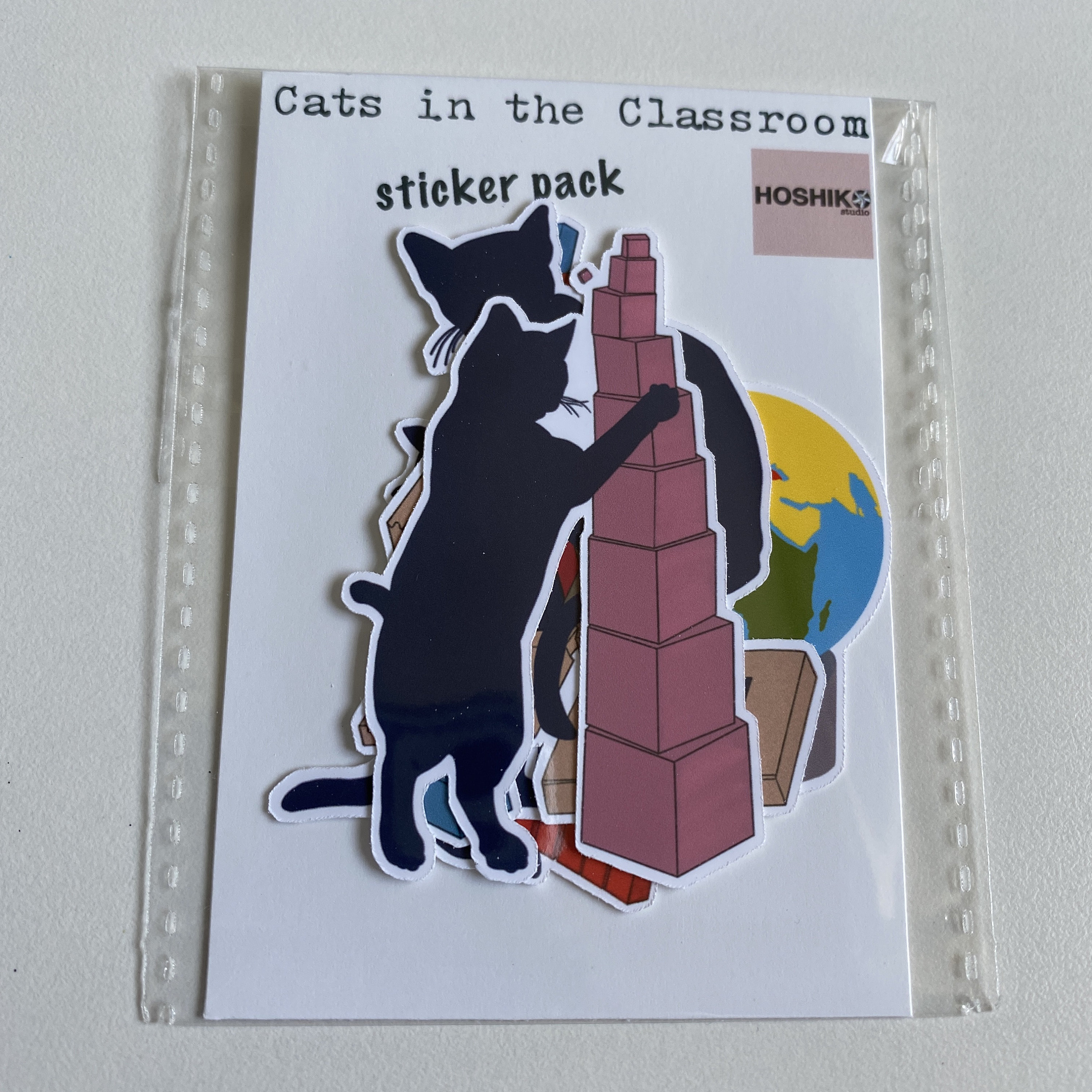 Cats in the Classroom Vinyl Sticker Pack Set of Adorable | Etsy