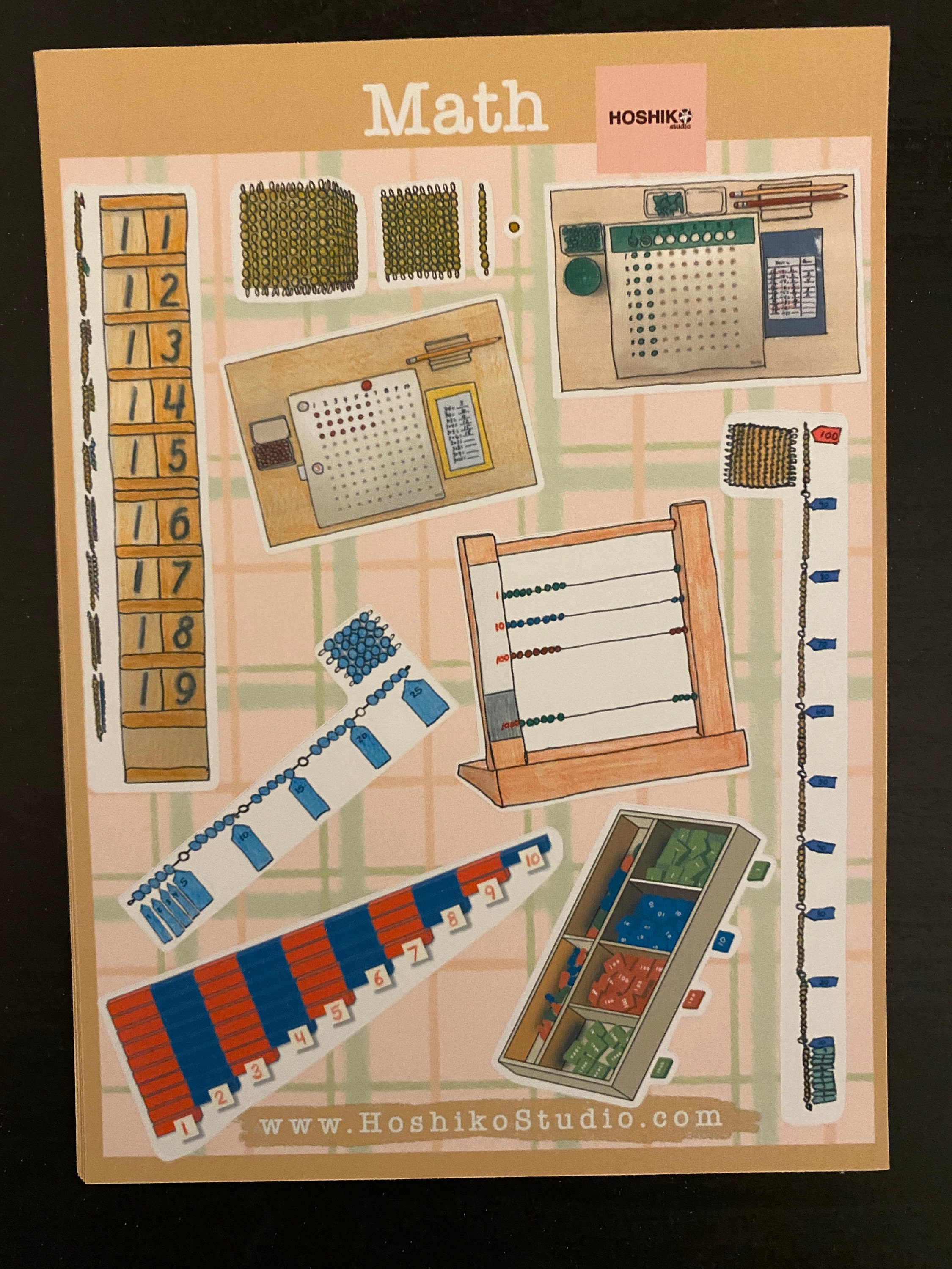 Montessori MATH Vinyl Sticker Sheet PERFECT Montessori - Etsy