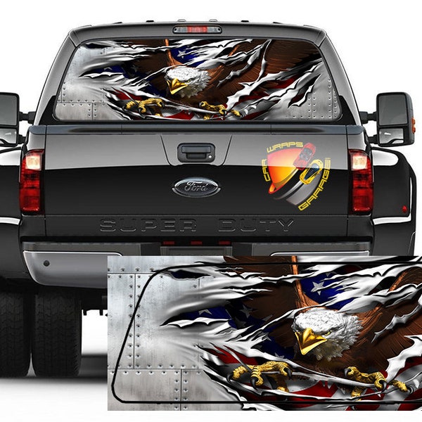 American Flag Tear Decal - Etsy