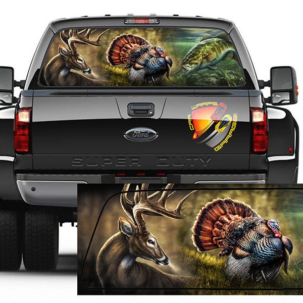 Turkey Rear Window Decal - Etsy