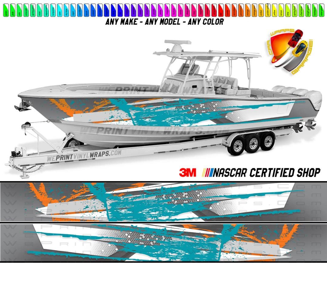 Aluminum Boat Graphics Wraps