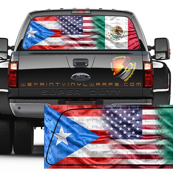 Puerto Rico Rear Window Flag - Etsy New Zealand