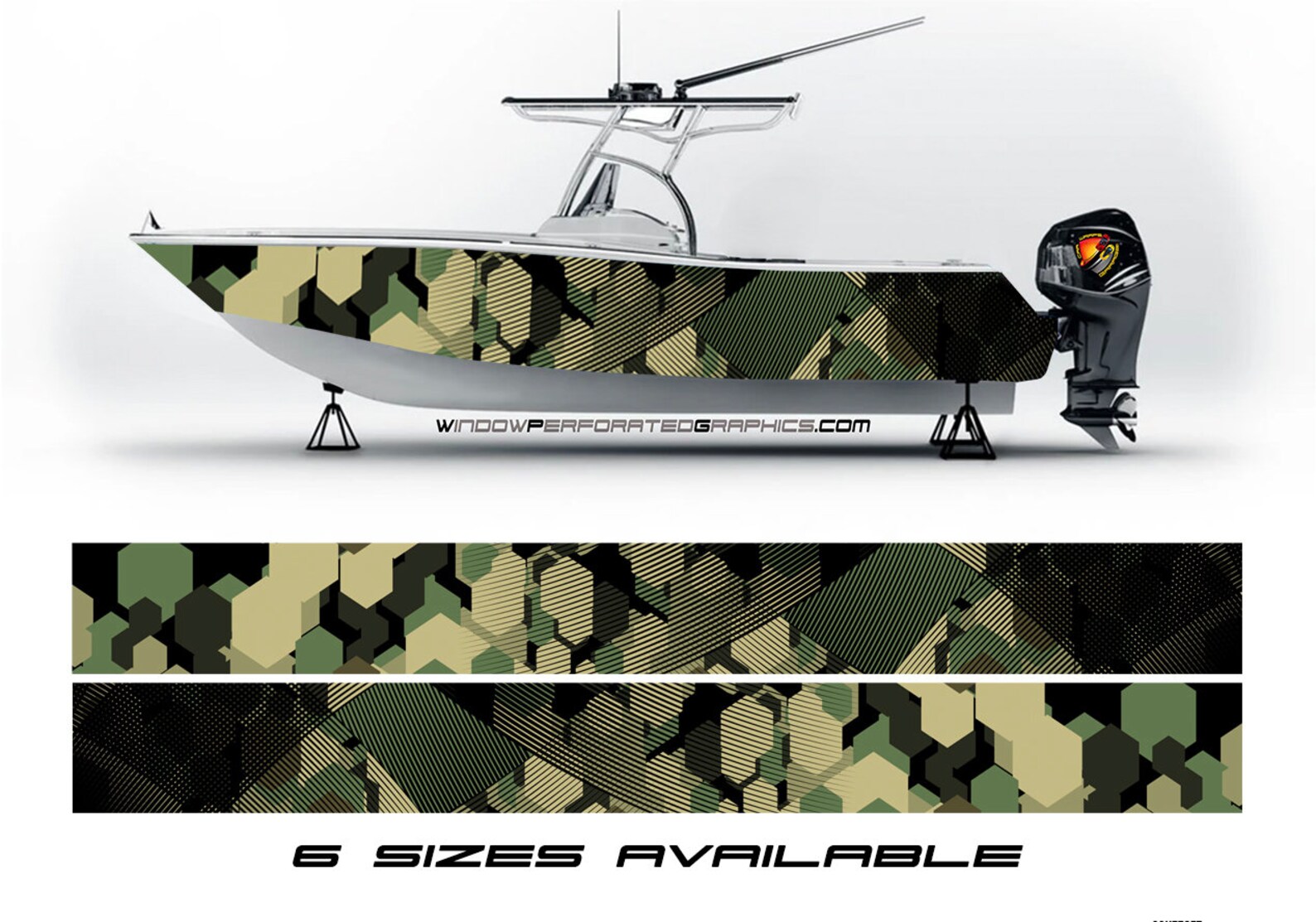 Camouflage Graphic Boat Vinyl Wrap Fishing Pontoon All Boats - Etsy