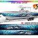 Blue Sailfish Fishes Graphic Vinyl Boat Wrap Decal Fishing Pontoon ...