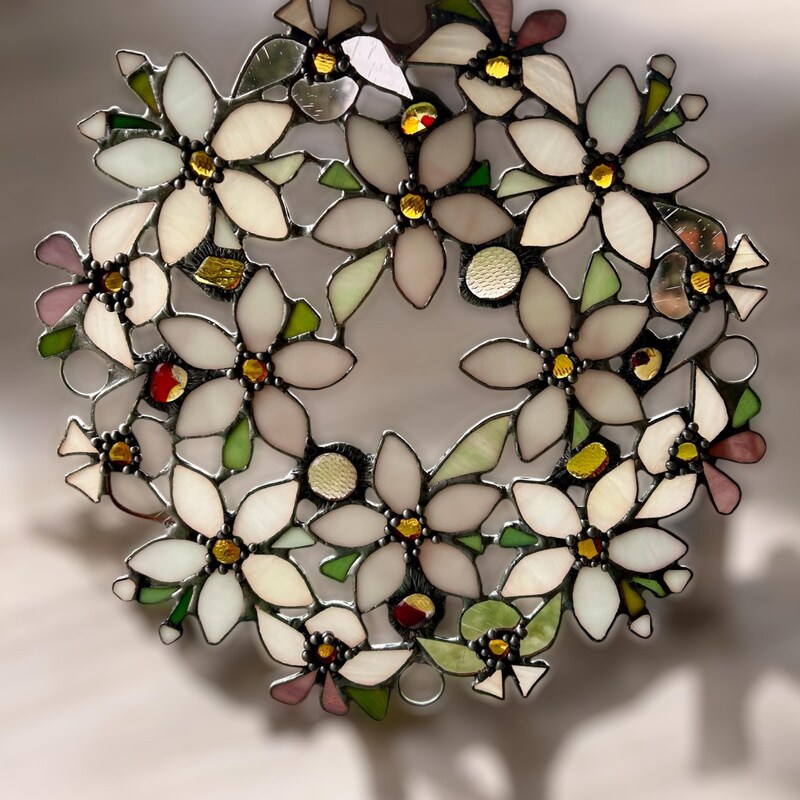 Stained Glass Wreath - Etsy