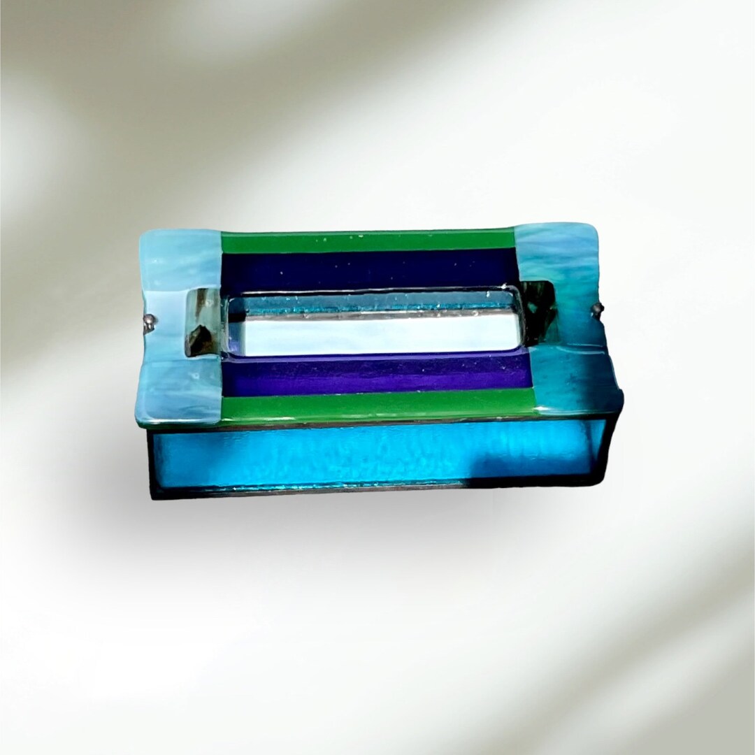 Tissue Box / Box / Stained / Box / Glass Casket / Case / Storage ...