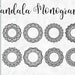 Mandala Monogram SVG Bundle, Circle Floral Monogram Frame Svg Files ...