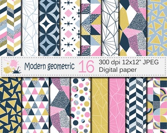 Bright Spring Digital Paper Set with Butterfly Ladybugs and | Etsy