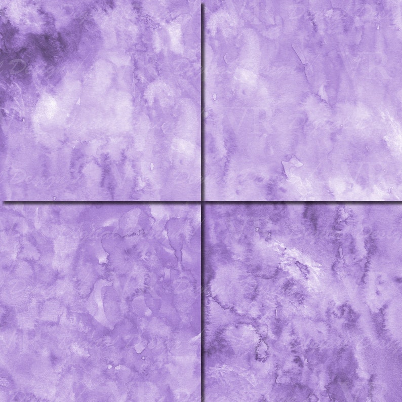 Lavender Watercolor Digital Paper, Lavender Watercolors Texture ...