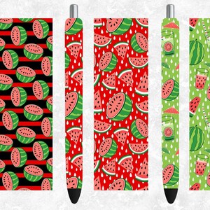 Red Watermelon Pen Wrap Bundle for Sublimation or Waterslide / Summer ...