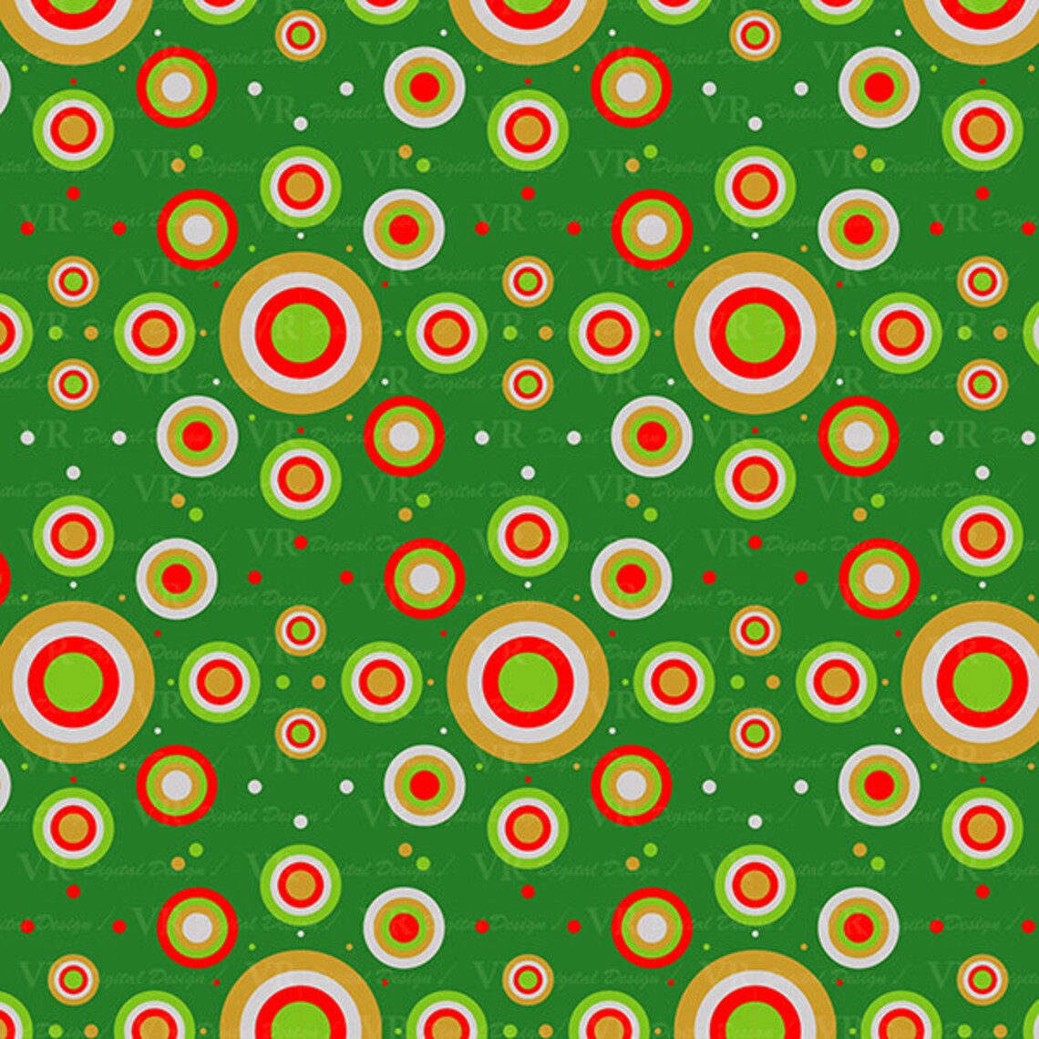 Christmas Fun Digital Paper Set, Christmas Geometric Digital Papers ...