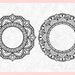 Mandala Monogram SVG Bundle, Circle Floral Monogram Frame Svg Files ...