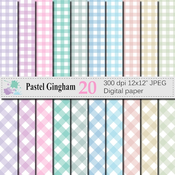 Visual Arts Collage Digital Scrapbook Papers Check Pattern Digital ...