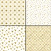 Gold Foil Digital Paper, Seamless Metallic Foil Geometric Patterns ...