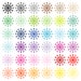 Rainbow Snowflake Clip Art, Colorful Winter Snowflakes Clipart ...