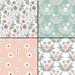 Romantic Floral Digital Paper, Flowers Seamless Pattern, Pastel Floral ...