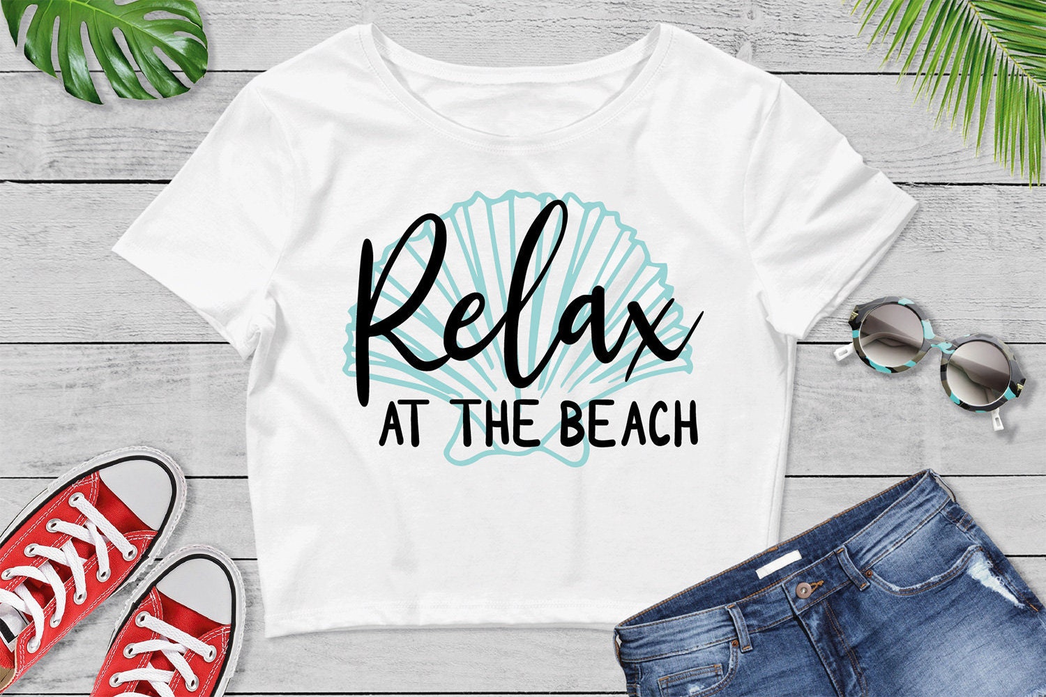 Relax at the Beach Svg, Beach Svg, Summer Svg, Dxf, Seashell Svg, Beach ...