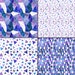 Watercolor and Marble Digital Paper, Purple and Blue Watercolour ...
