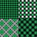 Green and Black Plaids Digital Paper, Buffalo Plaid Lumberjack Check ...