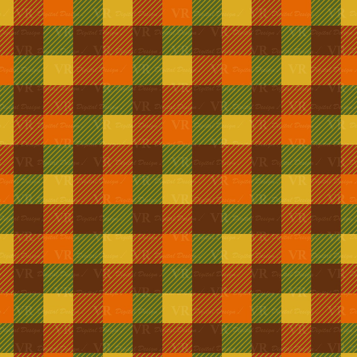 Autumn Plaid Digital Paper Fall Plaid Patterns Thanksgiving | Etsy
