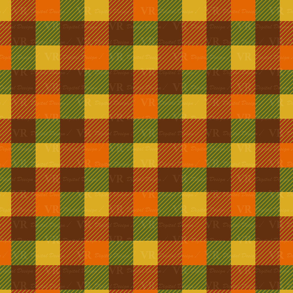 Autumn Plaid Digital Paper, Fall Plaid Patterns, Thanksgiving Plaid ...