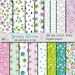 Spring Flowers Digital Paper Spring Bloom Seamless Hand Drawn | Etsy