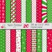 SALE 50% Merry Christmas Digital Paper Set, Christmas Digital Papers ...