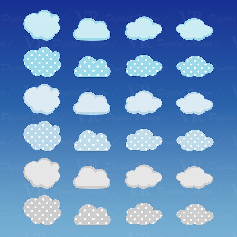 Weather Clip Art, Weather Clipart, Rain Clouds Sun Snow Storm Umbrella ...