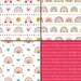Bright Rainbows Digital Paper, Cute Colorful Rainbow Seamless Patterns ...