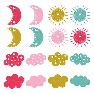 Bright Rainbows Clipart, Colorful Cute Rainbows Illustration, Kids ...