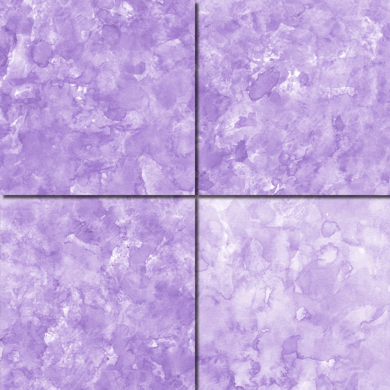 Lavender Watercolor Digital Paper, Lavender Watercolors Texture ...