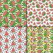 Watermelon Digital Paper, Cute Summer Fruit Digital Papers, Red and ...