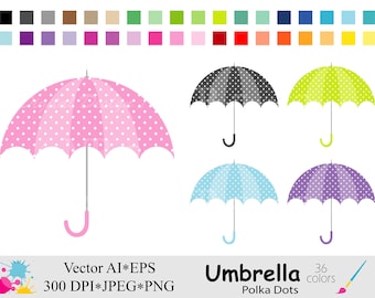 Clouds Clip Art, Polka Dot Cloud Clipart, Rainbow Clouds Clipart ...