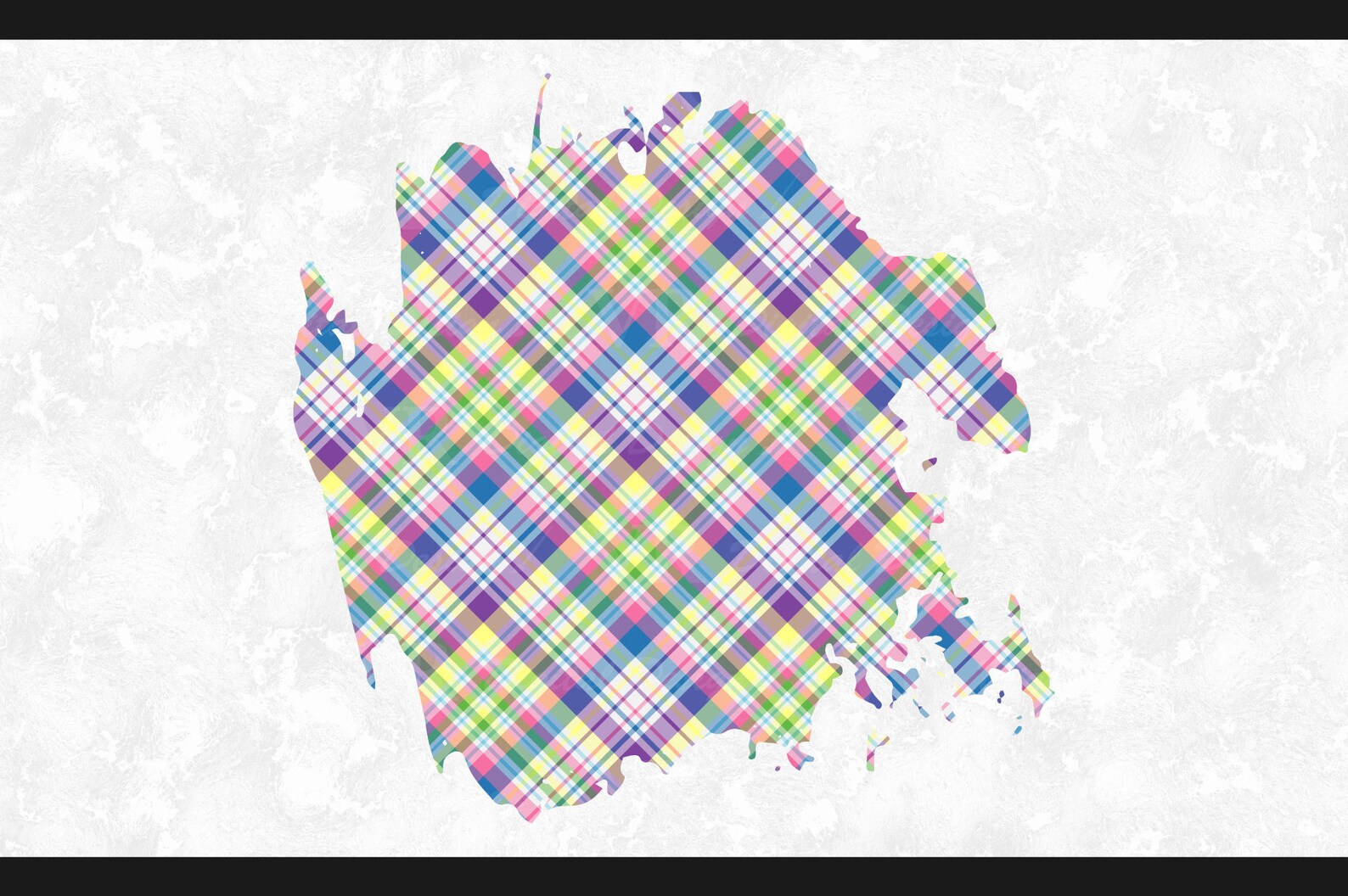 Easter Plaid Sublimation Backsplash / Pastel Plaid Distressed ...