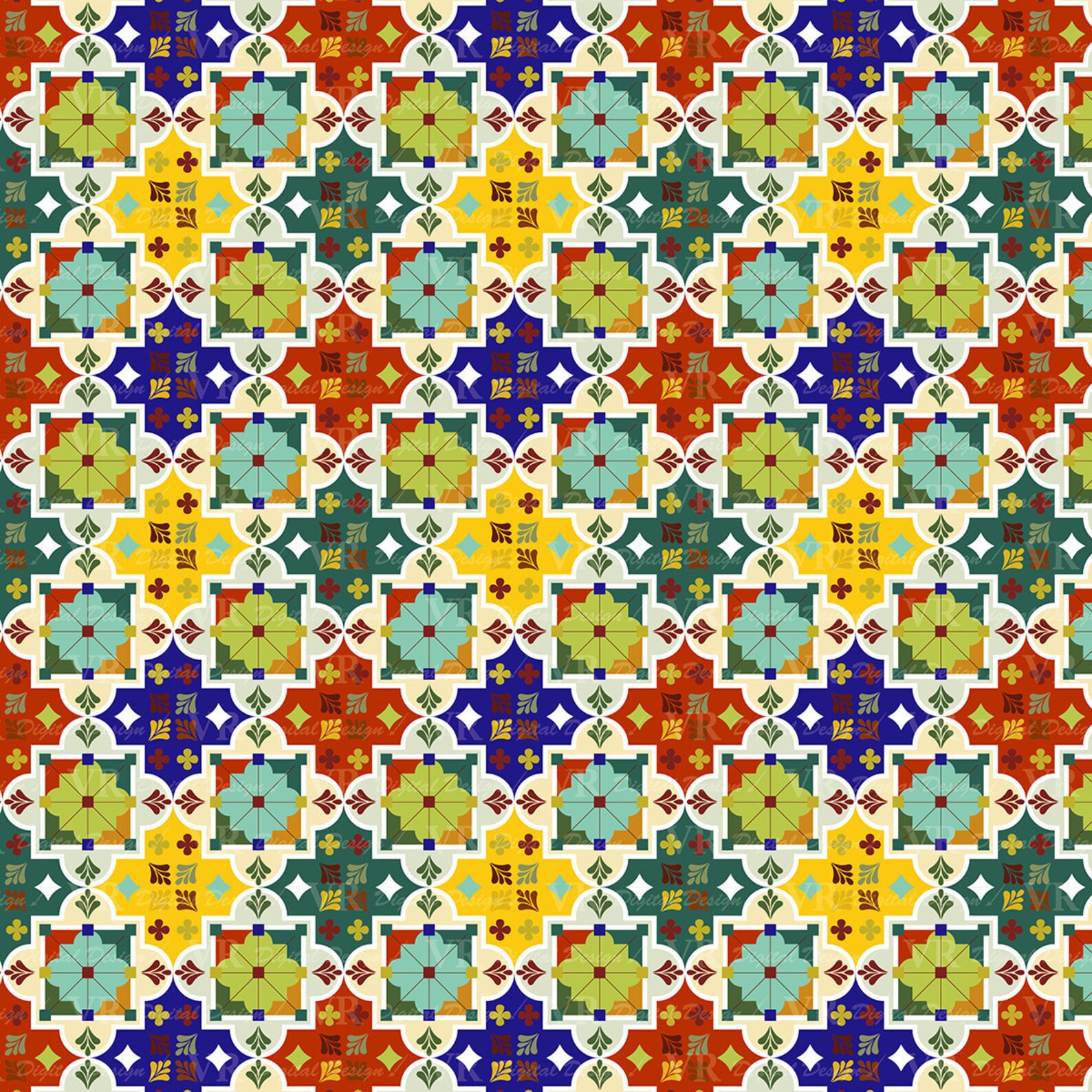 Moroccan Digital Paper Set, Scrapbook Digital Papers, Ethnic, Tribal ...