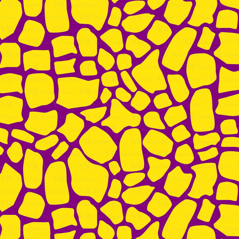 Funky Giraffes Digital Paper Set, Wild Animal Digital Papers, Bright ...