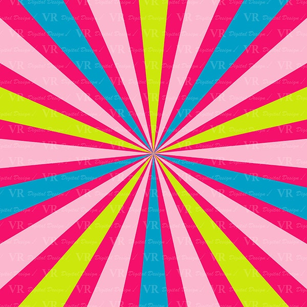 Happy Birthday Digital Paper Set With Balloons and Presents, Kids ...