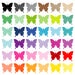 Rainbow Spring Butterfly Clip Art, Butterflies Clipart, Butterfly ...