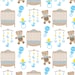 Its a Boy Digital Paper Set, Baby Boy Blue Digital Papers, Baby Shower ...