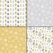 Gold and Silver Christmas Digital Paper Set, Christmas Digital Papers ...