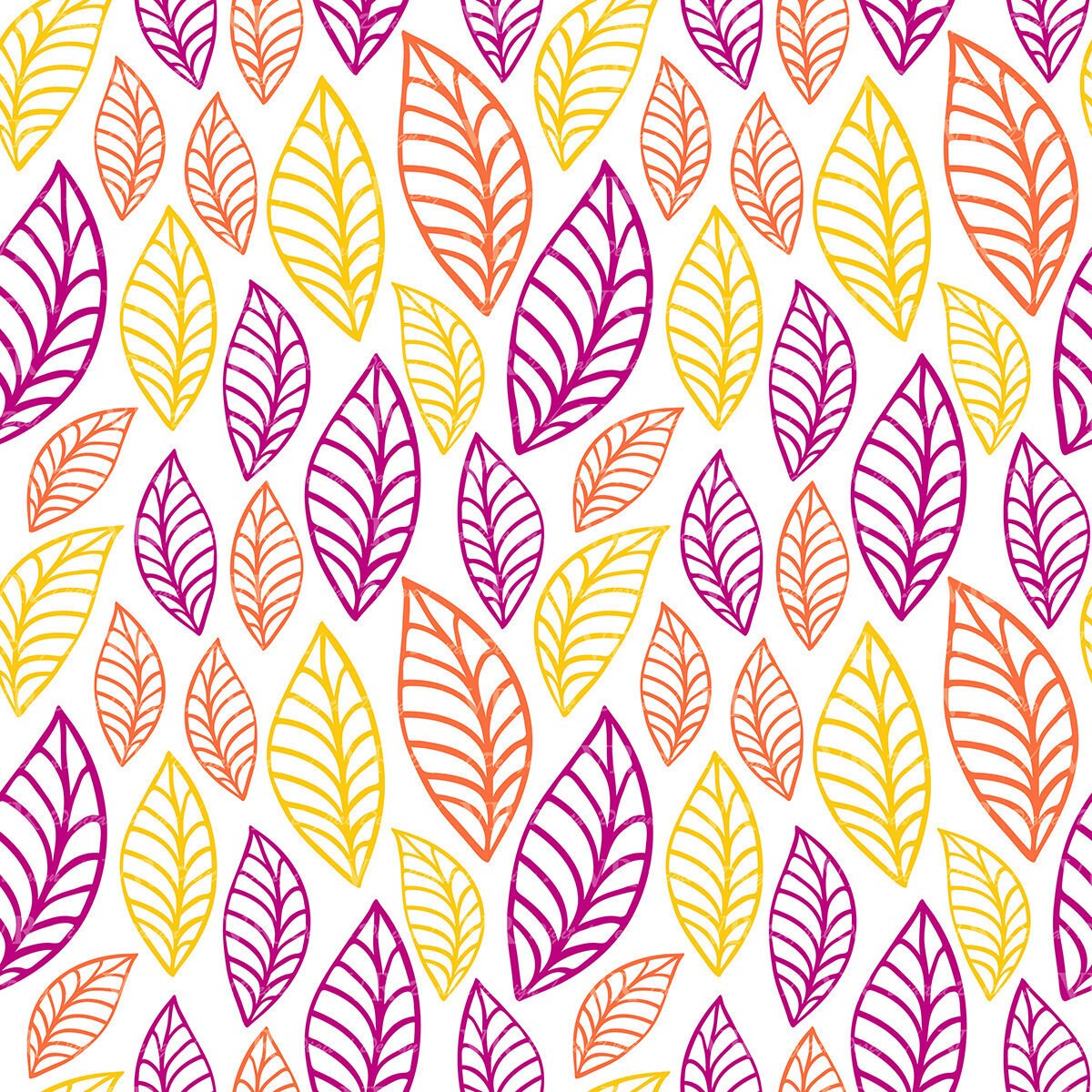 Summer Digital Paper, Bright Flowers and Leaves Digital Paper, "hot ...