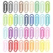 Rainbow Paper Clips Clip Art, School Supplies Clipart, Paper Clip ...