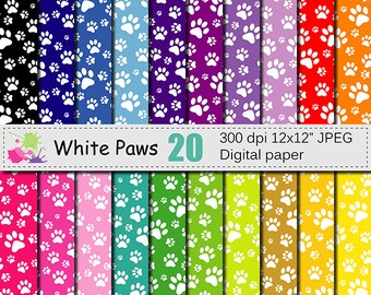 Romantic Floral Digital Paper Flowers Seamless Pattern - Etsy